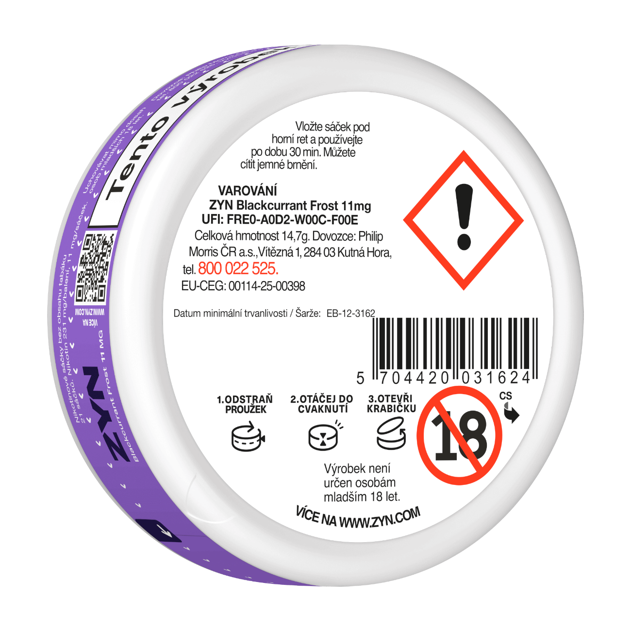 Kup ZYN BLACKCURRANT FROST 11 mg (krabička) | ZYN CZ | ZYN CZ