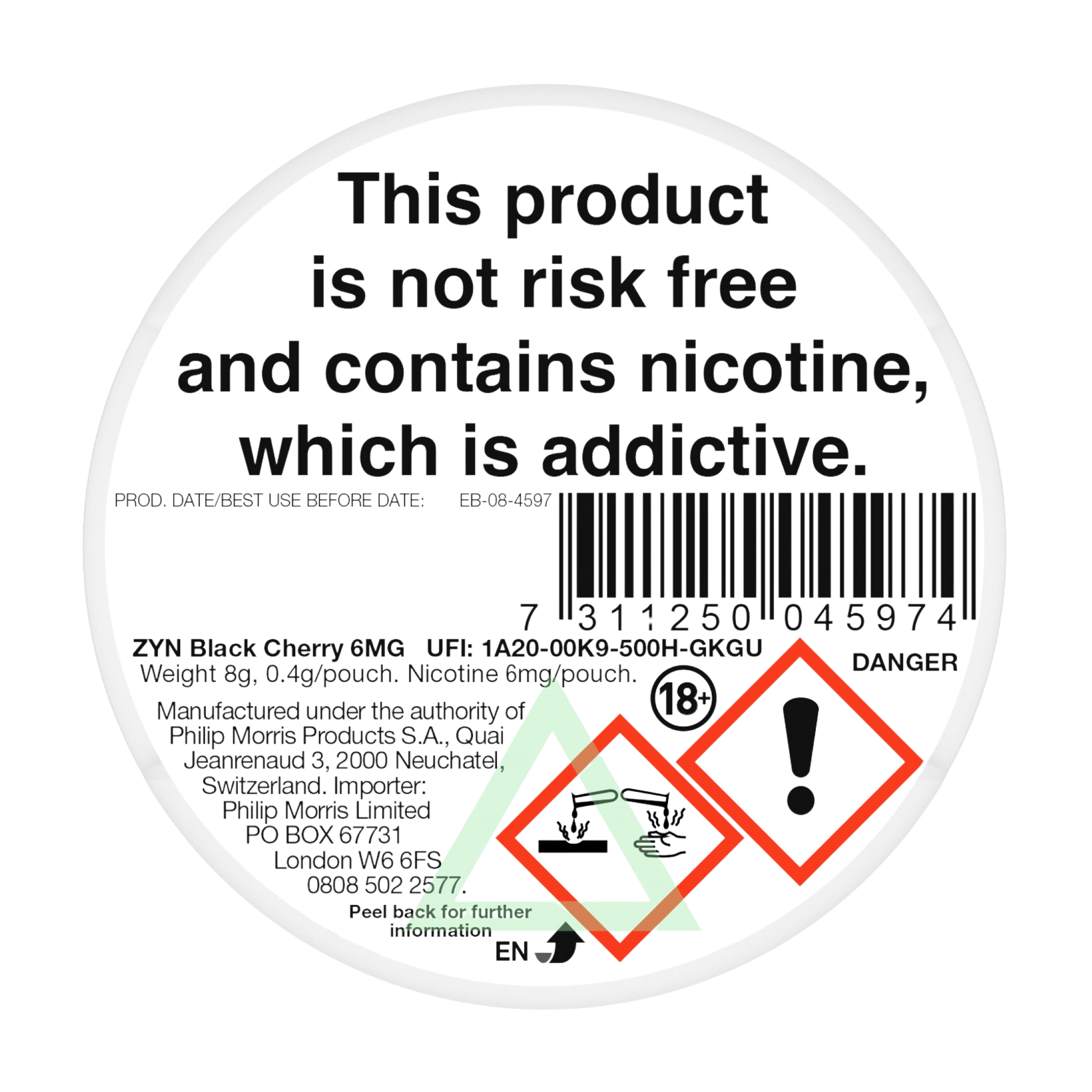 ZYN Black Cherry MINI - 6mg | Cherry Nicotine Pouches | ZYN UK | ZYN UK