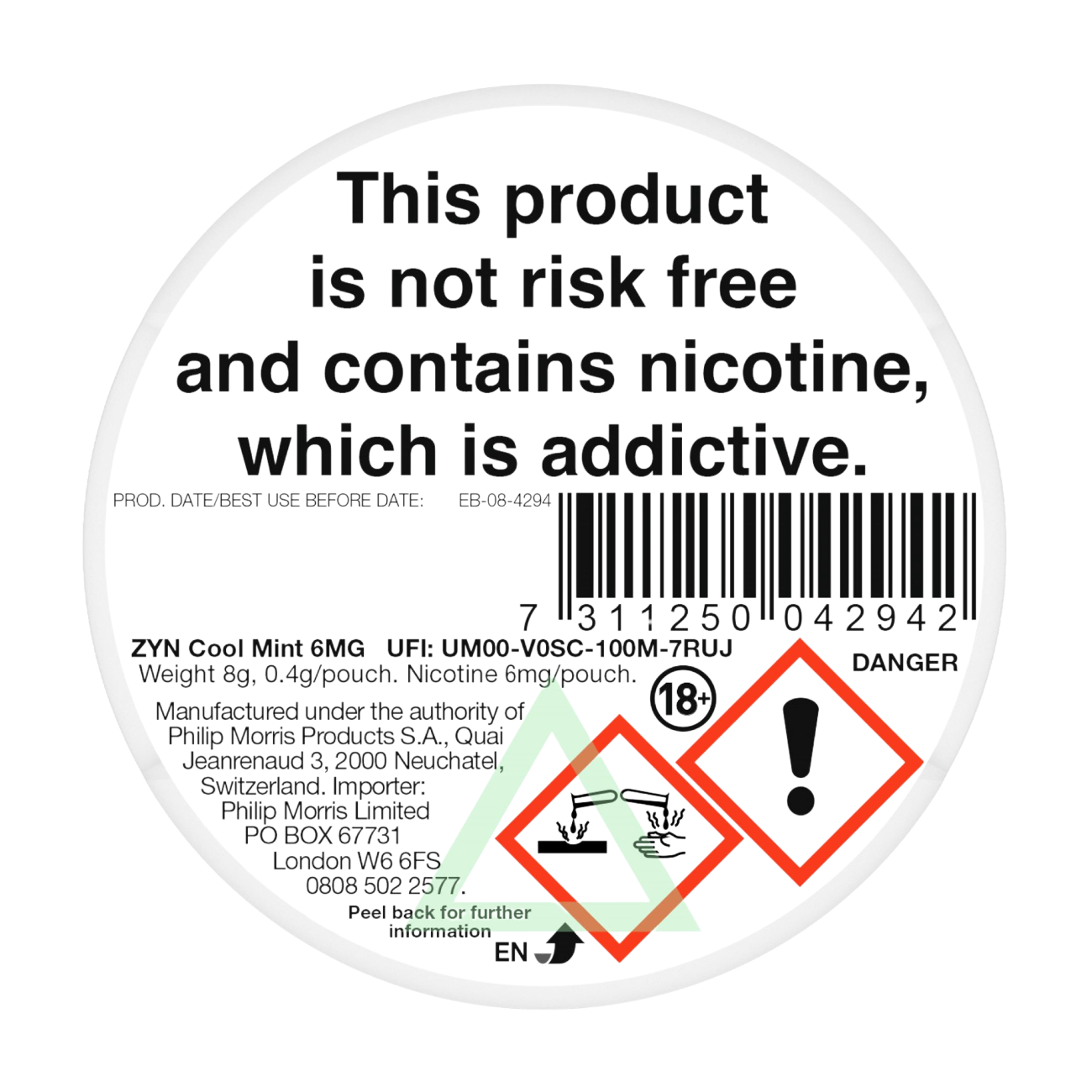 Buy ZYN COOL MINT Mini Strong Can - Strong Nicotine Pouches | IQOS UK