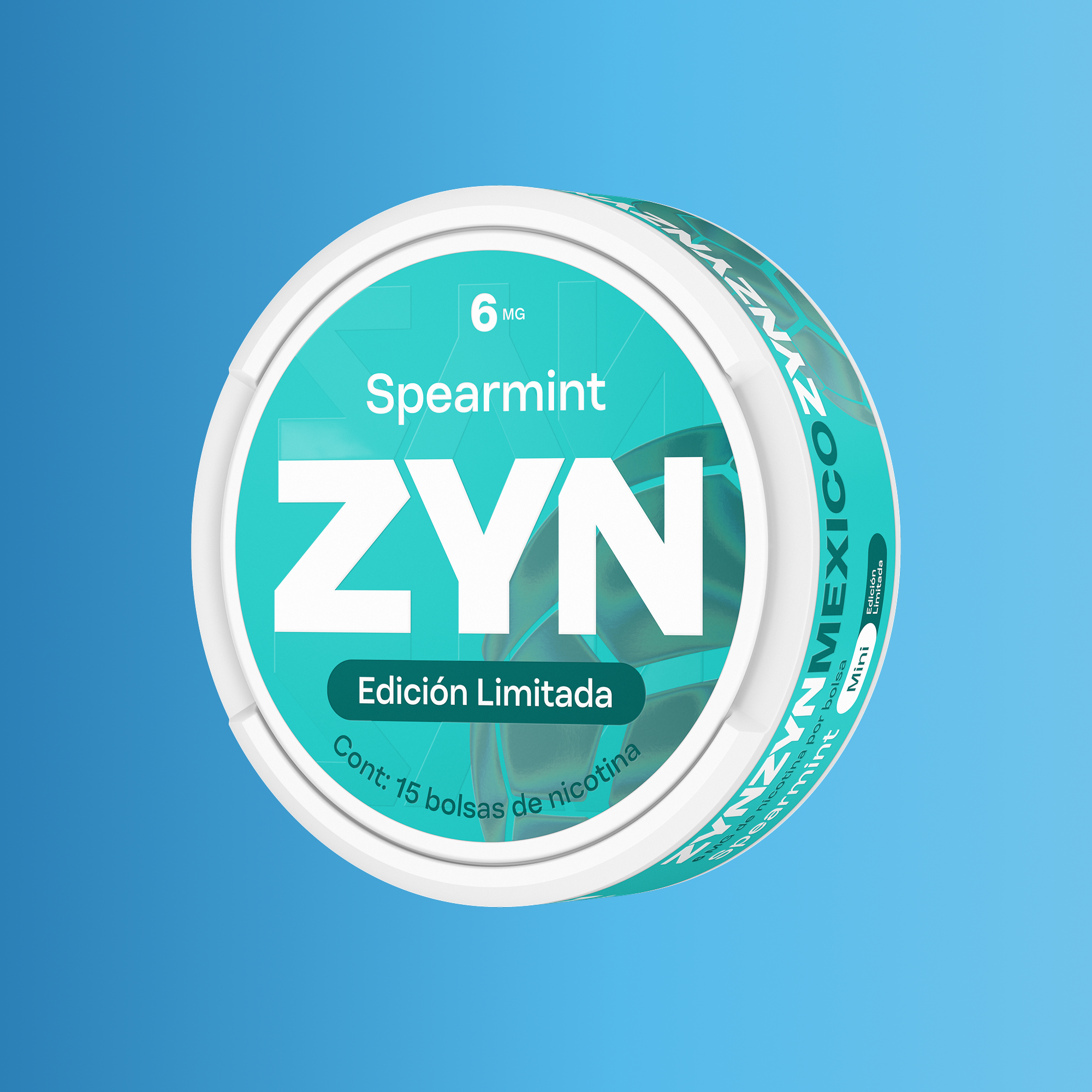Compra lata ZYN SPEARMINT |Bolsas de nicotina 6 mg | Tienda ZYN México