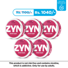 Buy ZYN SOUR RUBY Slim - Strong 11mg nicotine pouches | ZYN Pakistan